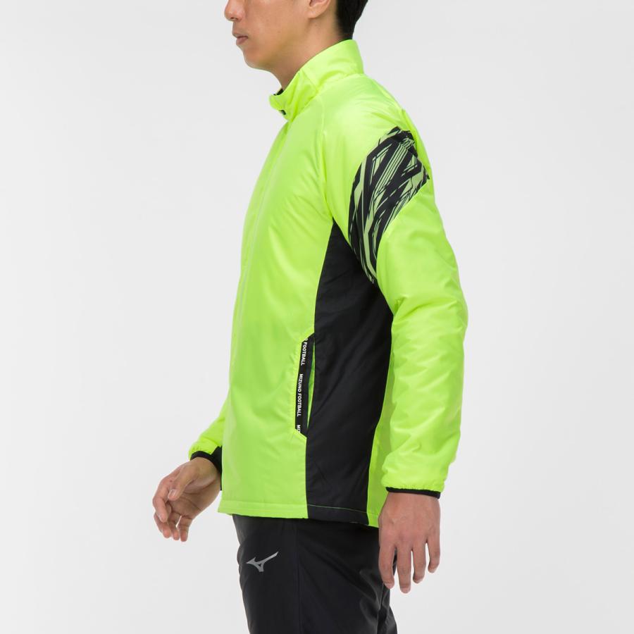 MIZUNO ウインドブレーカー ウィンドブレーカー メンズ 上 スポーツ 中綿 撥水 フードなし ミズノ 防寒 イエロー 25047 ...