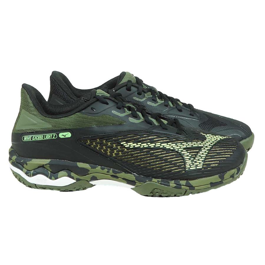 MIZUNO テニスシューズ オムニクレー メンズ レディース ミズノ ウエーブエクシードLIGHT2 ワイド OC 幅広 3e 50149 ...