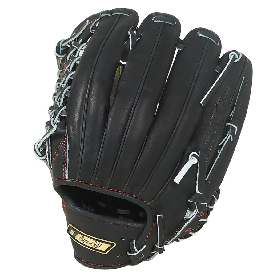 エスエスケイ（スポーツ用品） 野球グローブ軟式 外野 右投 エスエスケイ SSK スーパーソフト グラブ ブラック やわらかい SG1175 ...
