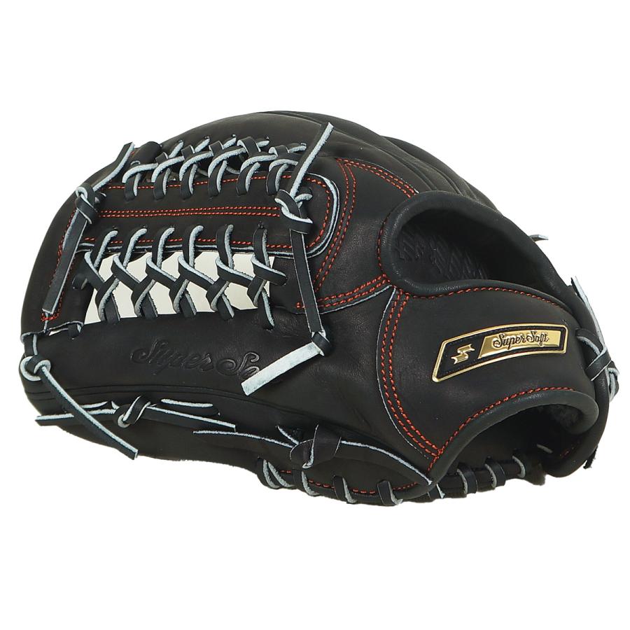 エスエスケイ（スポーツ用品） 野球グローブ軟式 外野 右投 エスエスケイ SSK スーパーソフト グラブ ブラック やわらかい SG1175 ...