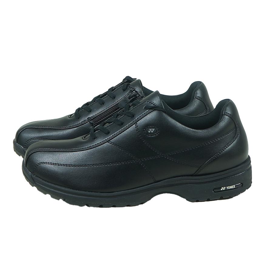 YONEX ウォーキングシューズ メンズ 3e 黒 ヨネックス yonex shw mc41 散歩 ビジネス 通勤 ファスナー 50322 ...