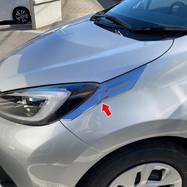 SALE アクア MXP 2021 ヘッドライトトリム フォグランプカバー メッキモール ステンレス 鏡面仕上げ カスタムパーツ エアロ 外装 ...