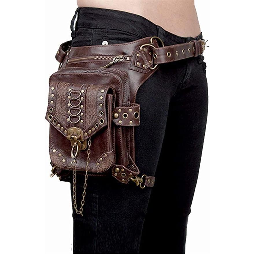 ヒップバッグ レッグバッグ PUレザー ホルスター レディースレザーゴシックスチームパンクウエストバッグドロップレッグアームバッグウエストショルダーショルダ :p21006537dbee ...
