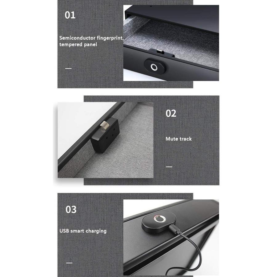 指紋引き出しタイプパスワードセーフ、スマートホームミニセーフ、隠しデスクキャビネット金庫 : OiOIOI-STORE - 通販 - Yahoo!ショッピング