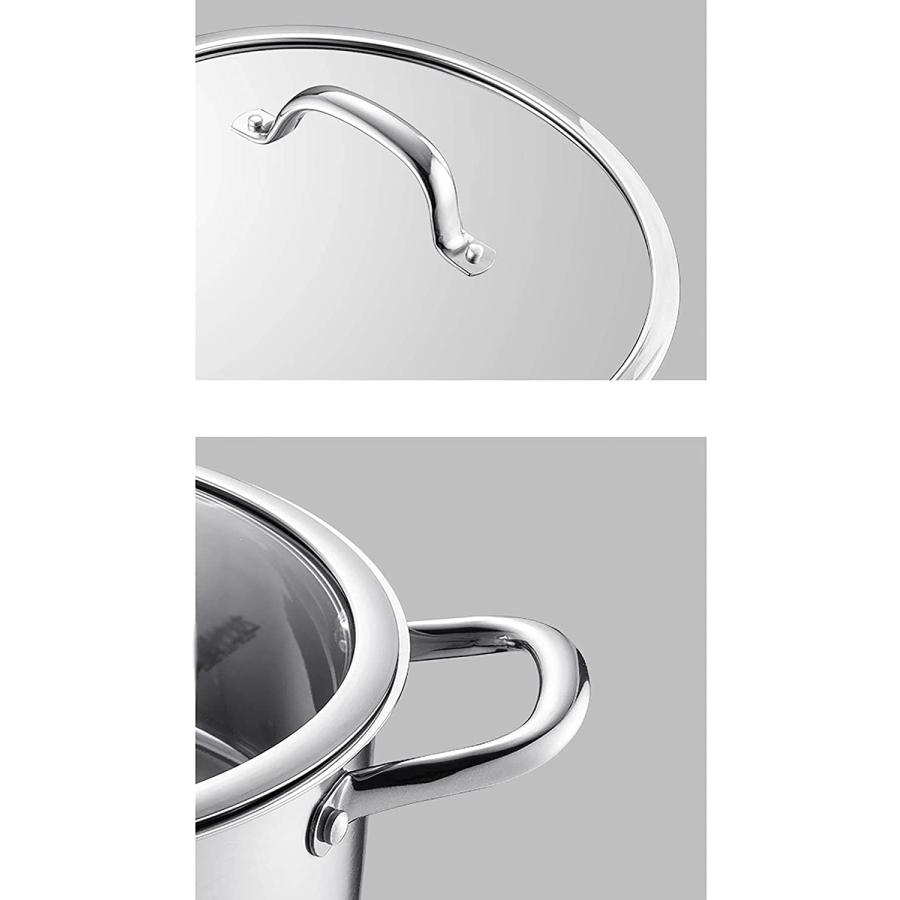 蒸しもの鍋/蒸鍋/蒸し器，28/30/32cmステンレススチール 蒸し器 鍋/スープポット 304ステンレススチール 厚みのある大容量 IH調理器 鍋 しゃぶしゃぶ ...