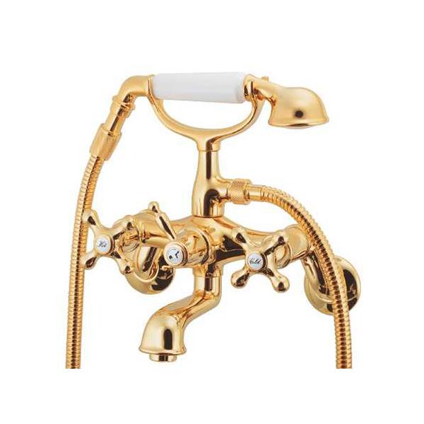 シャワー水栓 アンティーク調 おしゃれ 2ハンドル バスルーム用 お風呂 蛇口 シャワー付 混合栓 ゴールド 金色 133-507-G : おしゃれ住設空間LABO - 通販 - Yahoo ...