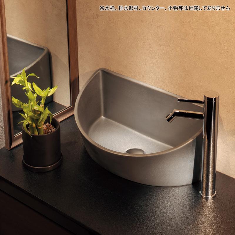 甍（いらか） 手洗器 陶器製 和風手洗い器 493-248 （W417×D250×H194） 旧品番 493-206 : おしゃれ住設空間LABO - 通販 - Yahoo!ショッピング