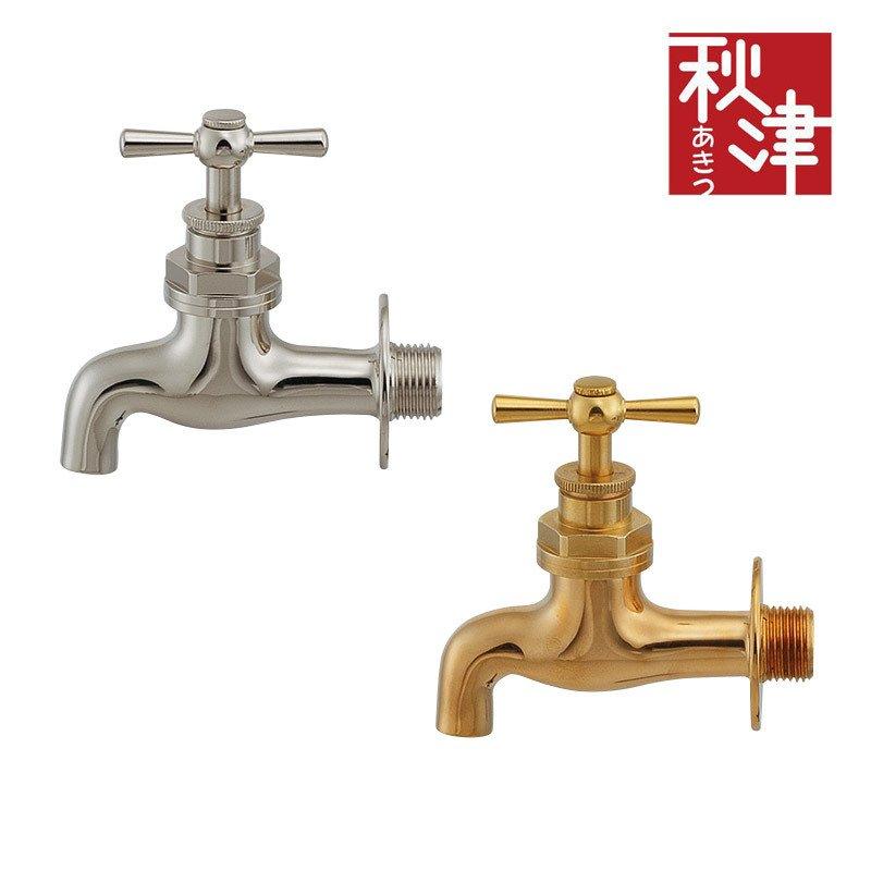 単水栓 壁付 横水栓 アンティークゴールド レトロシルバー ガーデン蛇口 水道 手洗い トイレ 701-006-N 701-006-AG : 701-006 : おしゃれ住設空間LABO ...