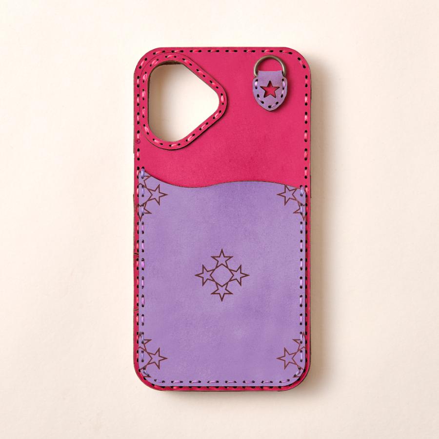 ojaga design レザーiPhone16proケース ミックス5color OJAGADESIGN(オジャガデザイン)ELIANE I16pro-02 ハンドメイド レザー 革製品 ...