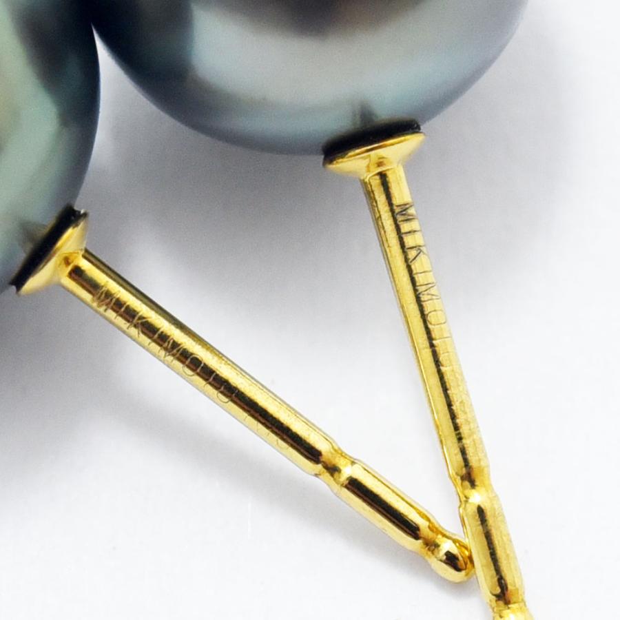 MIKIMOTO ミキモト ピアス 黒蝶真珠 9.8mm パール K18 750 新品 MIKIMOTO ミキモト ピアス 黒蝶真珠 9.8mm パール K18 750 新品