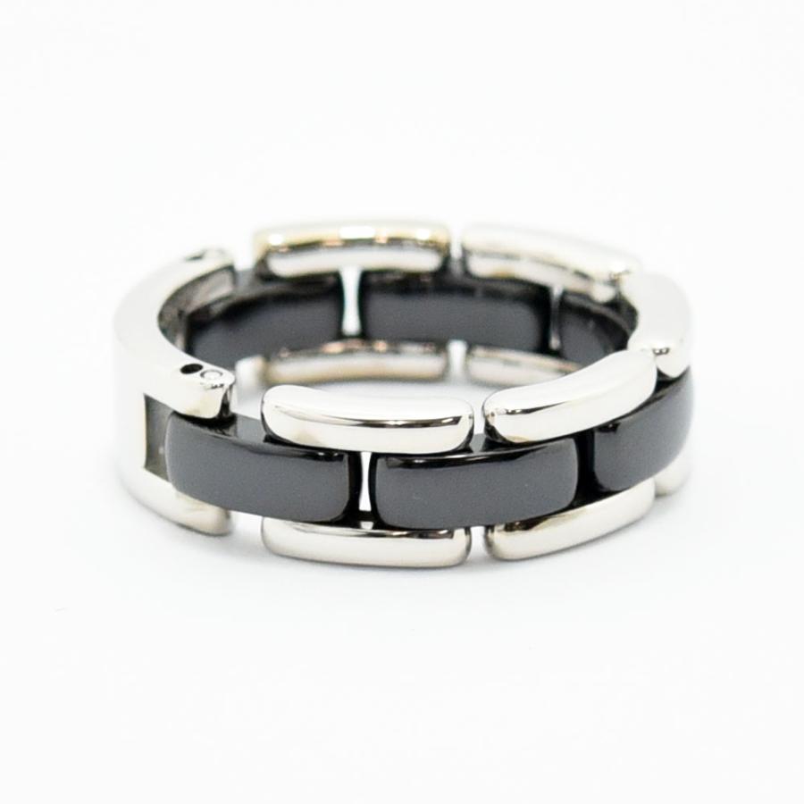 CHANEL シャネル リング ウルトラコレクション 指輪 ブラックセラミック K18WG 750 T57 約18.5号 新品仕上げ 中古 : 御徒町宝石問屋 - 通販 - Yahoo!ショッピング