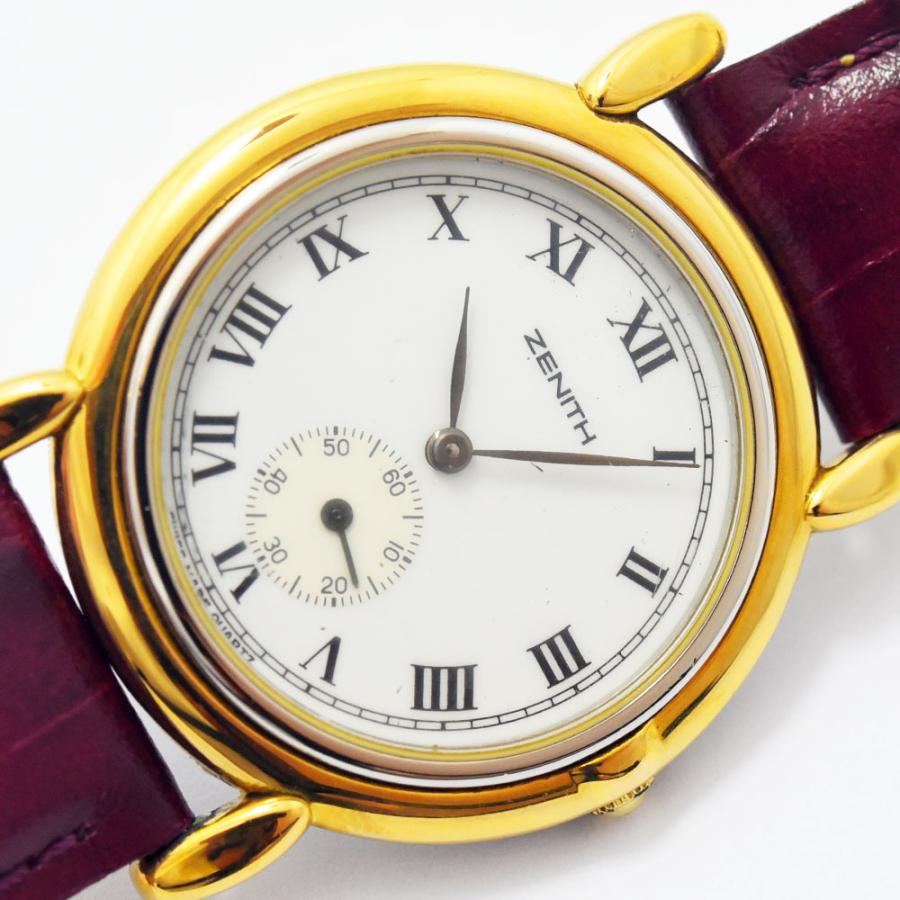 ZENITH（時計） ゼニス 中古 メンズ ZENITH 19.0680.581 クォーツ SS ステンレススチール GP レザー ホワイト : 御徒町宝石問屋 - 通販 - Yahoo!ショッピング