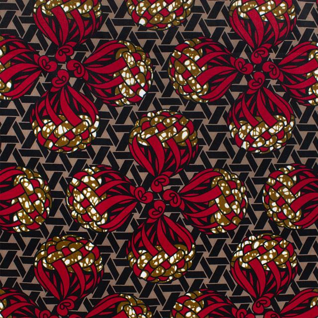 生地 アフリカ布 キテンゲ 24SS 23.ブラック×レッド 09Ae99_ : 新宿オカダヤYahoo!店 - 通販 - Yahoo!ショッピング