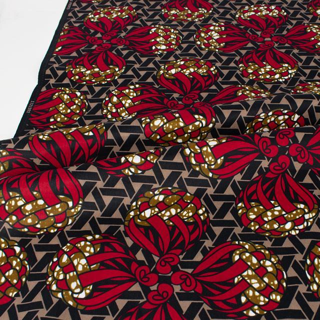 生地 アフリカ布 キテンゲ 24SS 23.ブラック×レッド 09Ae99_ : 新宿オカダヤYahoo!店 - 通販 - Yahoo!ショッピング