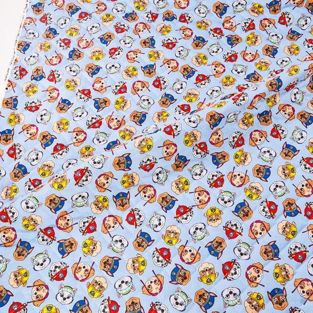 生地 パウ・パトロール フェイス柄/キルティング（GQ-4618） 1A.ブルー (H)_k4_ : 4512029293272 : 新宿オカダヤYahoo!店 - 通販 - Yahoo!ショッピング