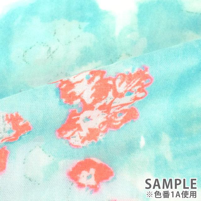 \期間限定10％OFF／ 生地 naniIRO-ナニイロ- KOMOMREBI/// /オーガニックダブルガーゼ（EGX-11350） 1D.ブラック×白ラッカー 09Ac04_ : 新宿 ...