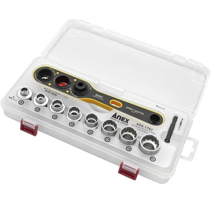 アネックス ANEX オフセットアダプター 17mm ソケットセット AOA-17S1 : お買い得工具DIYのお店キヨシ - 通販 - Yahoo!ショッピング