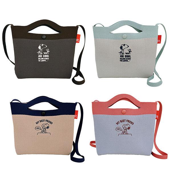 SNOOPY（スヌーピー） PEANUTS ROOTOTE ベビールー ショルダー付き ルフル (0H) ヨコ（上部）25（下部）21×タテ19.5×マチ6.5cm 持ち手16cm ショルダー ...