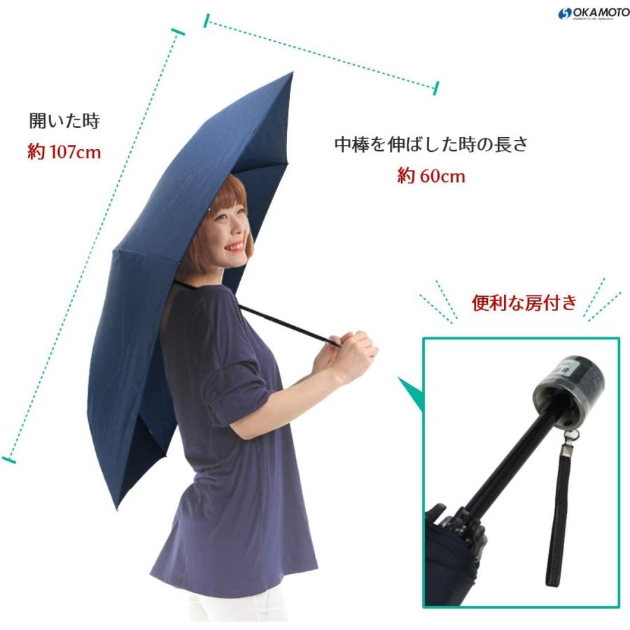 折りたたみ傘 メンズ レディース 無地 スーパー軽量 約158g 撥水性良好 便利 60cm :17018:傘のオカモト - 通販 - Yahoo!ショッピング