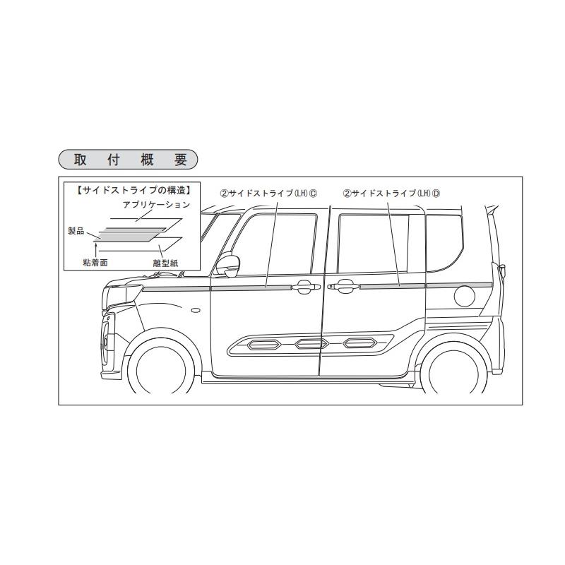 タント (ZUT)アッパースタイリッシュパック「ダイハツ純正用品」ファンクロス LA650S LA660S 08000-K2051 : くるま ...