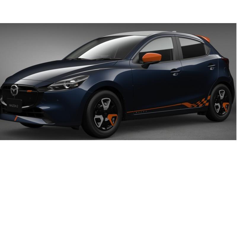 デミオ ドアミラーガーニッシュ(MAZDA 2 専用品)レーシングオレンジ[マツダ純正用品]MAZDA2 DJLFS/DJLAS/DJ5FS/DJ5AS D65KV3650A ...