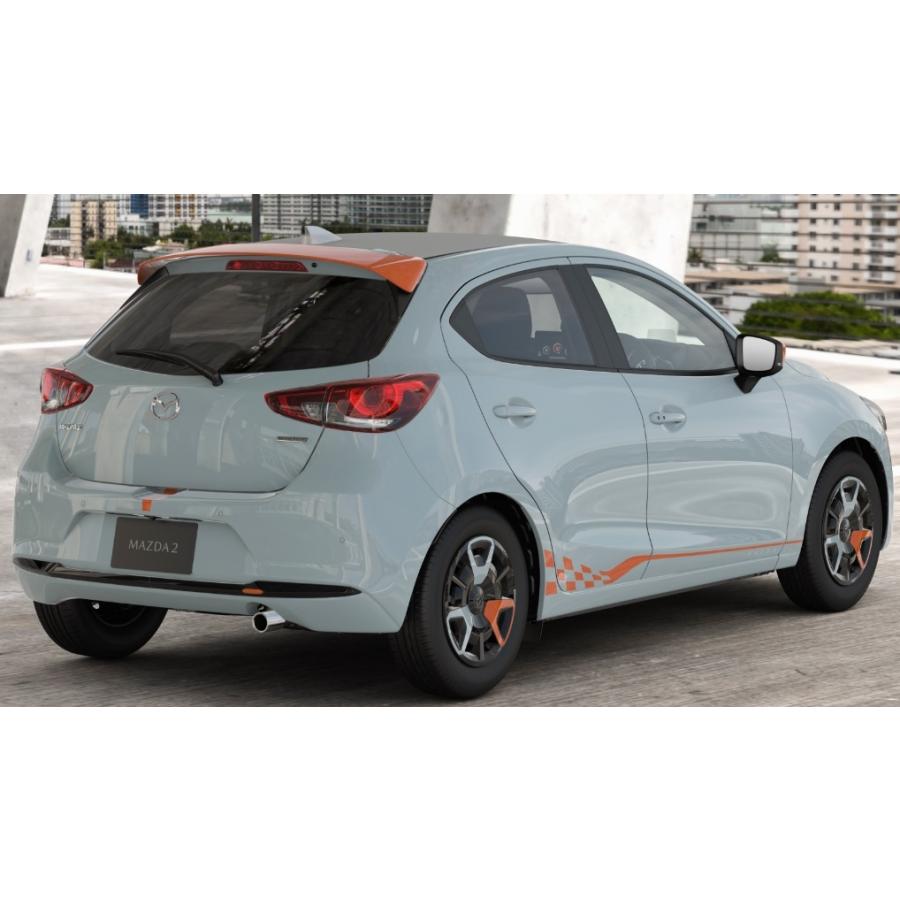 デミオ リヤバンパーアクセント(MAZDA 2 専用品)レーシングオレンジ[マツダ純正用品]MAZDA2 DJLFS/DJLAS/DJ5FS/DJ5AS D65KV4410 D65KV4410 ...