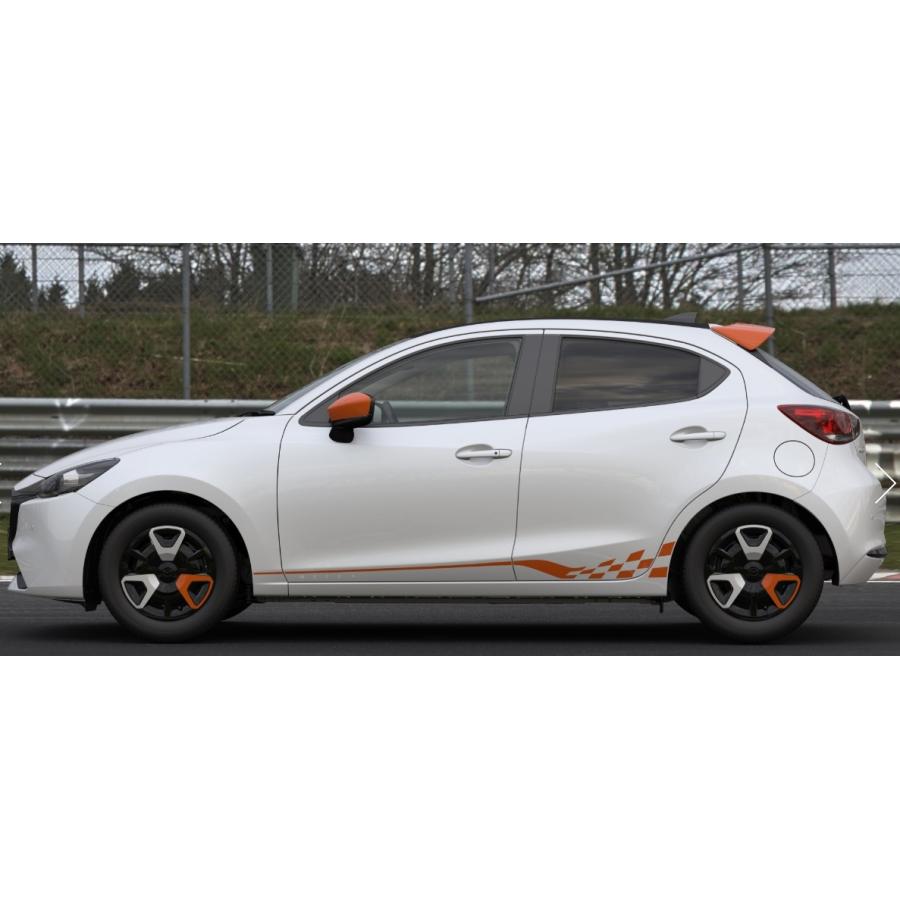 デミオ リアルーフスポイラー(MAZDA 2 専用品)レーシングオレンジ[マツダ純正用品]MAZDA2 DJLFS/DJLAS/DJ5FS/DJ5AS D65KV4920A ...