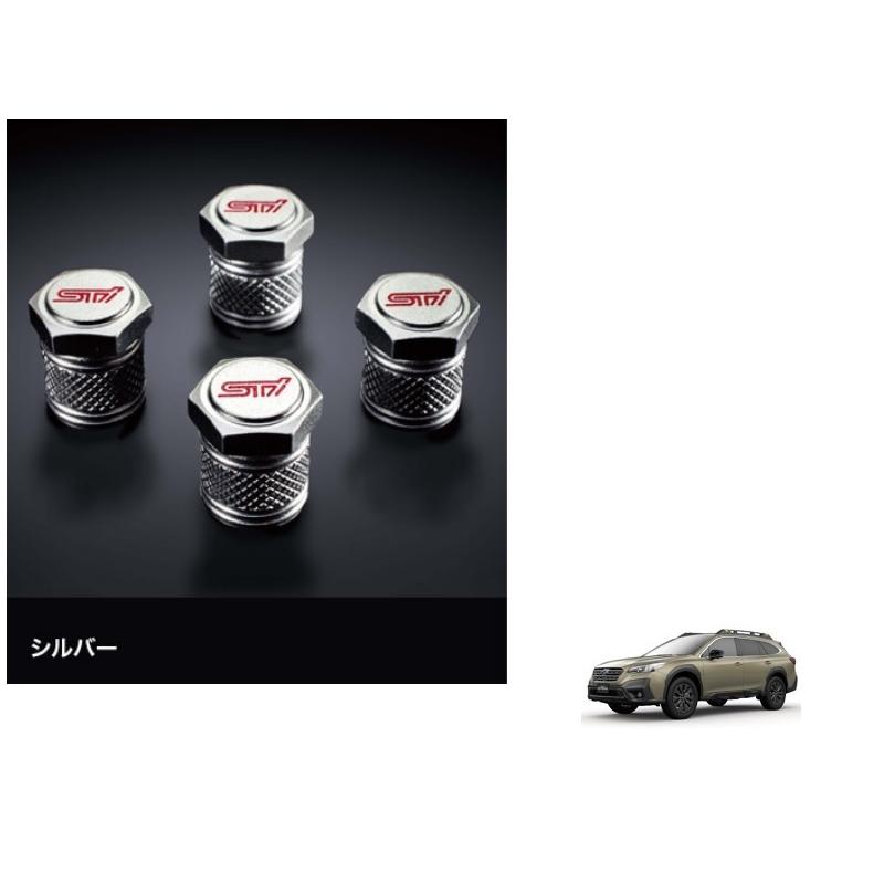 STI バルブキャップセット（シルバー）「スバル純正用品」レガシィ アウトバック BT5 (D型) :ST28102ST030-o:くるまshop T.M - 通販 - Yahoo!ショッピング