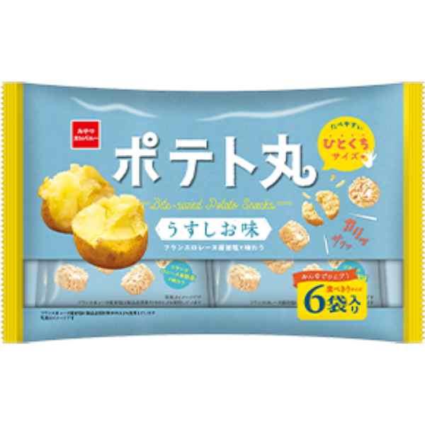 おやつカンパニー ポテト丸（うすしお味）6袋入 108g 15コ入り 2023/08/21発売 (4902775072427) : おかしのマーチ - 通販 - Yahoo!ショッピング