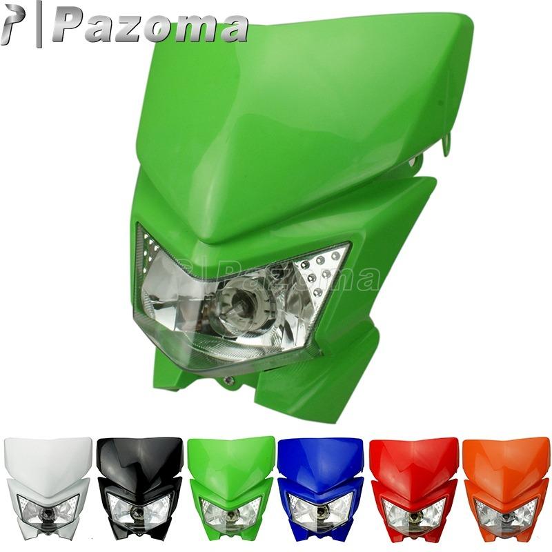 フェアリング カワサキ KAWASAKI kmx kx klx klr kle ZZR kdx 110 125 140 250 300 wr ダブル スポーツ ヘッド ライト : 大川商店 ...