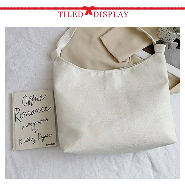 バック 鞄 かばん カバン ショルダー ワンショルダー 肩がけ PU A4 大容量 軽量 大きめ 秋 ワンショルダーバッグ フリーサイズ きれいめ キ : frien493902 : NS ...