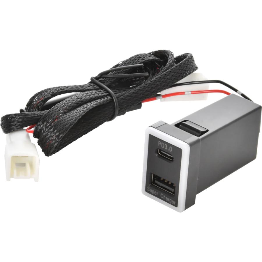 MK53S スペーシア USBポート 増設キット USB タイプA+タイプC 青×赤発光 品番U16 トヨタA : OKショップヤフーショッピング店 - 通販 - Yahoo!ショッピング