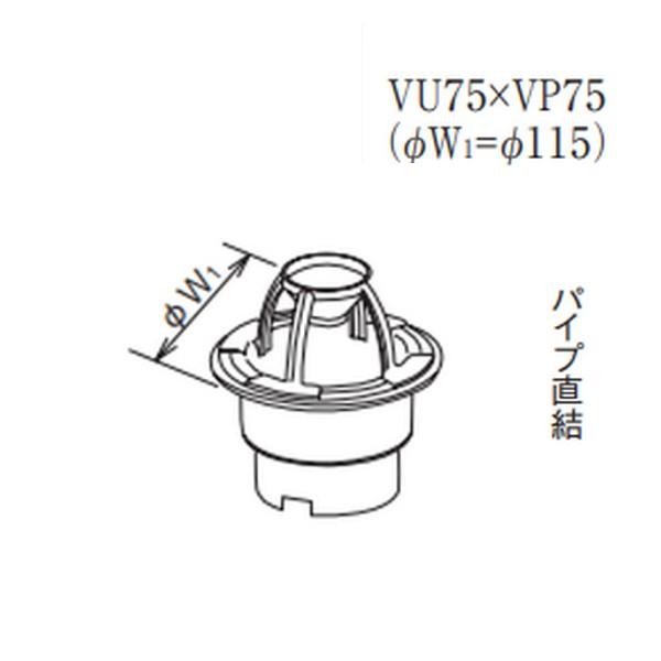 Panasonic 自在ドレン パイプ直結VP・VU75 KA32946 ねずみ パナソニック 雨とい部材 : OKツールYahoo!店 ...