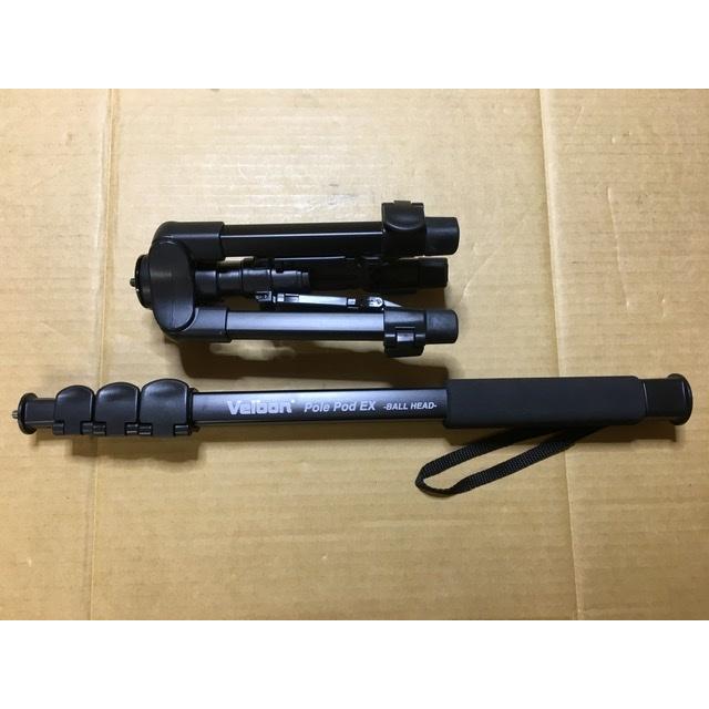 一脚 小型三脚 セット 仕入品 Velbon 全高約1795mm 最低高約570mm 4段 雲台取付ネジ径約6mm : OKATA ...