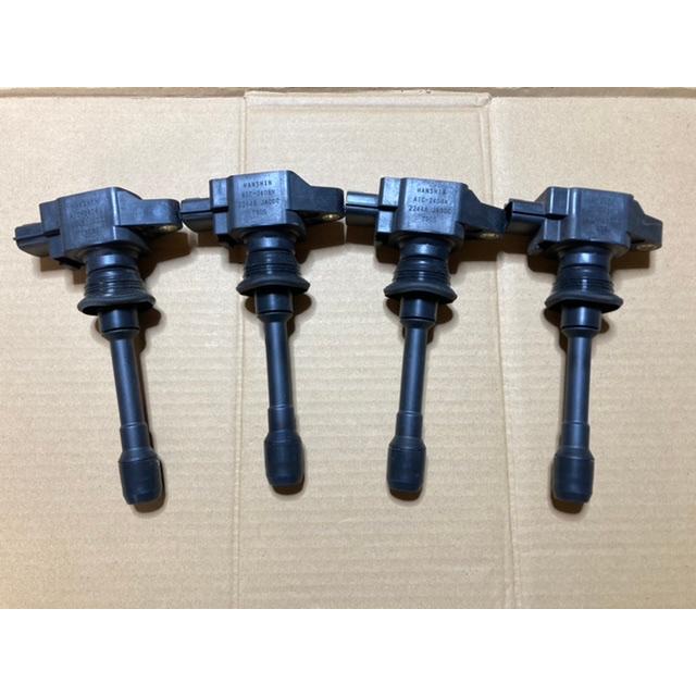 イグニッション コイル 4本 セット キューブ YZ11 ニッサン 純正 HR15DE 90299km 22448-JA00C AIC ...