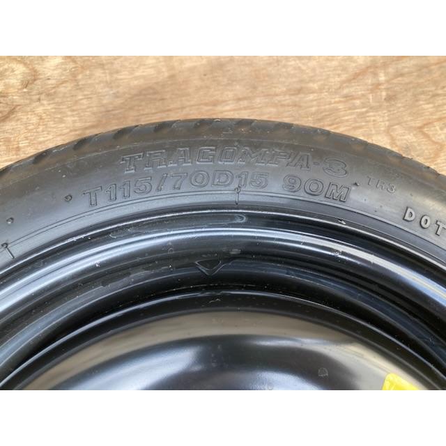 15 インチ 応急 スペア タイヤ 工具 セット サニー FB15 ニッサン T115/70D15 J15×4T 2000年製 ジャッキ 止めネジ :24020142aL:OKATA ...