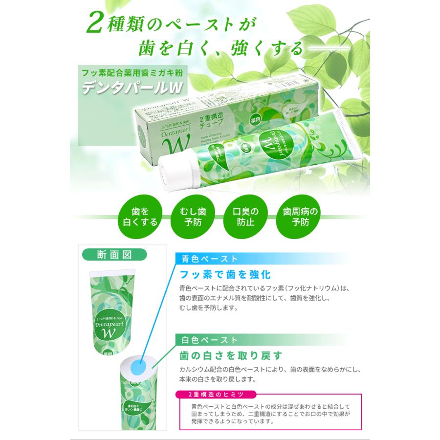 ホワイトニング 三宝製薬株式会社 デンタパールW 108g : お口の専門店 - 通販 - Yahoo!ショッピング