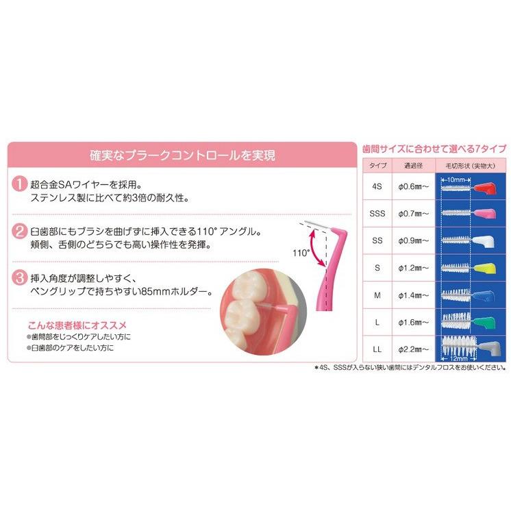 LION 歯間ブラシ DENT.EX 院内指導用 キャップ付 デント イーエックス ライオン 3S SSS 40本入 矯正 歯間部 掃除清掃 : スマイルアップ お口のメンテ オーラルケア専門 ...