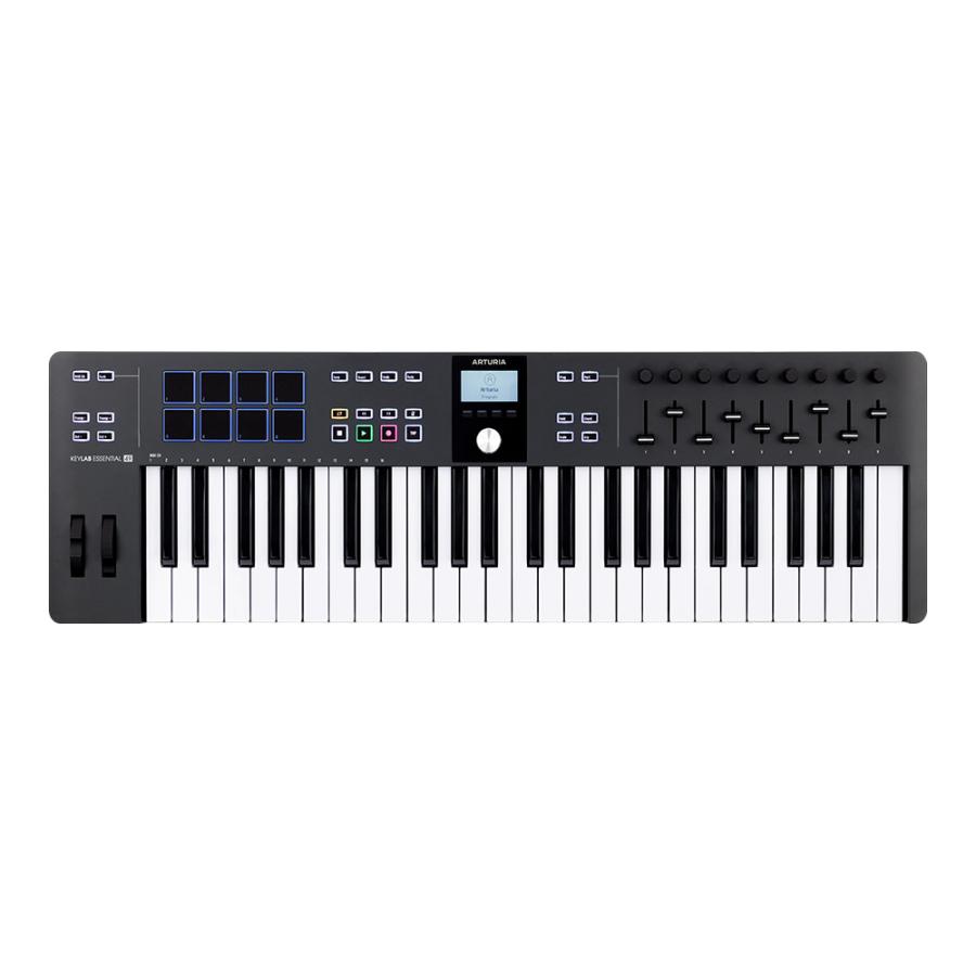 Arturia KeyLab Essential 49 mk3 BK : arturia-keylab-essential49-mk3bk : 楽器の総合デパート オクムラ楽器 - 通販 ...