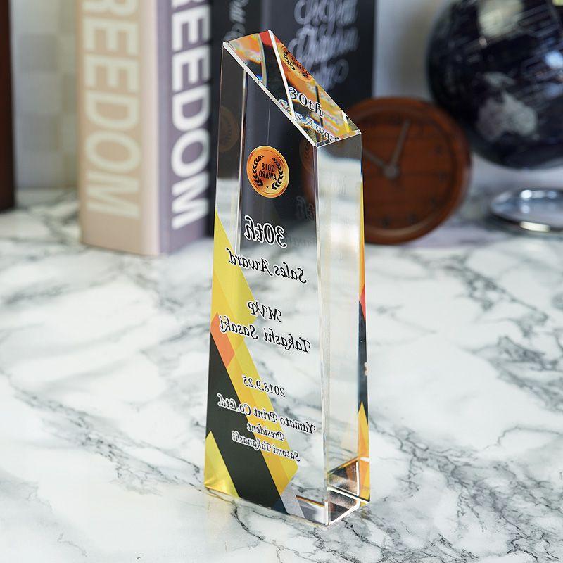 ソフィアクリスタル クリスタルトロフィー UVカラー加工 記念品 cr23 : cr23 : 贈り物.shop - 通販 - Yahoo!ショッピング