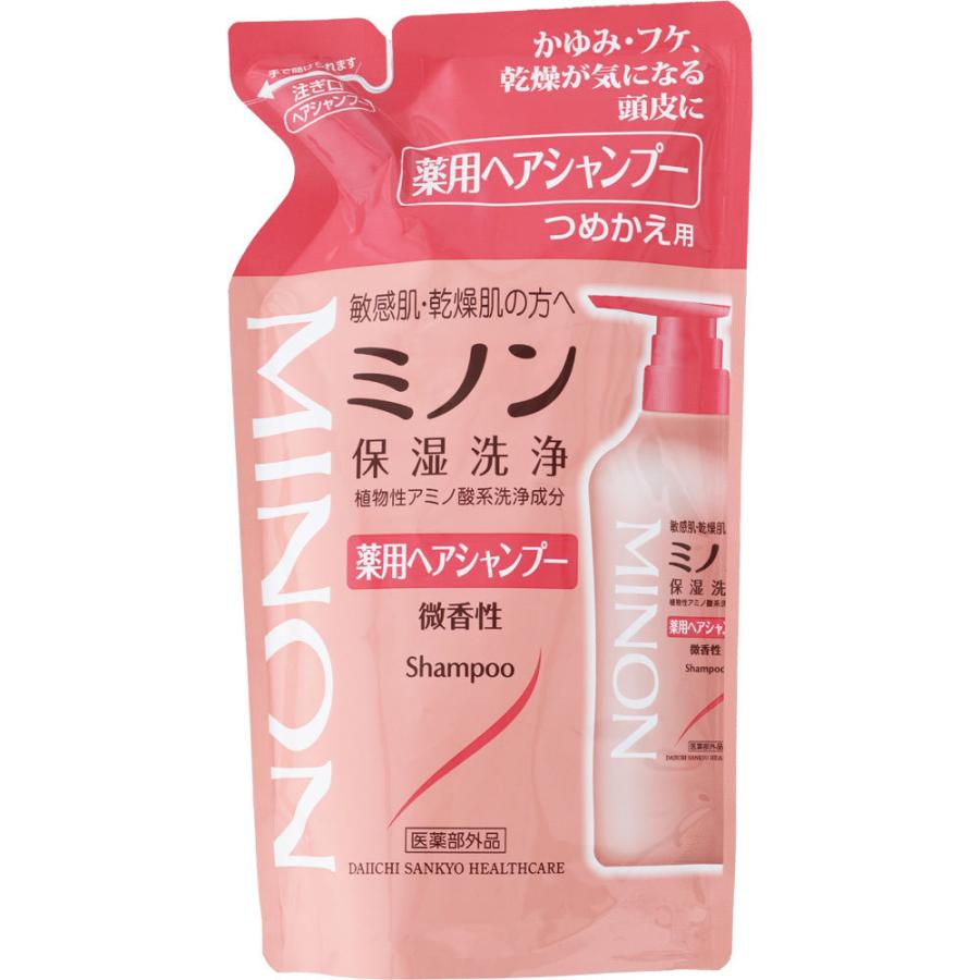 MINON ミノン ヘアシャンプー つめかえ用 380ml 2個 ミノン シャンプー 化粧品 : おくすりやさん - 通販 - Yahoo!ショッピング