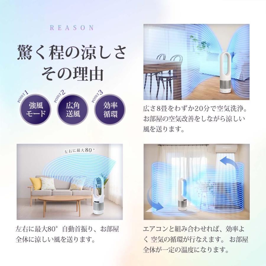 セラミックヒーター タワーファン 羽なし スリム ブレードレスタワーファン 温風冷風 11段階風量調節 自動首振り サーキュレーター 静音 タイマー付き 2024 即納 : fs03 ...