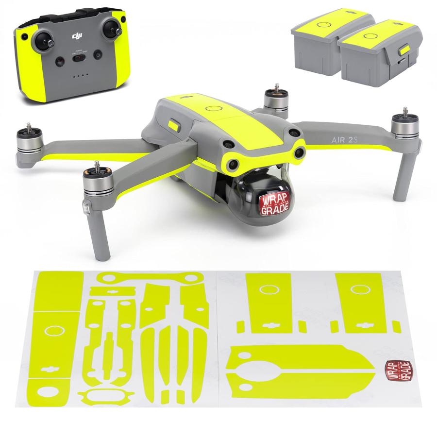 WRAPGRADE for DJI Air 2S アクセントカラーB スキンシール (ネオンイエロー) : OLC-store - 通販 - Yahoo!ショッピング