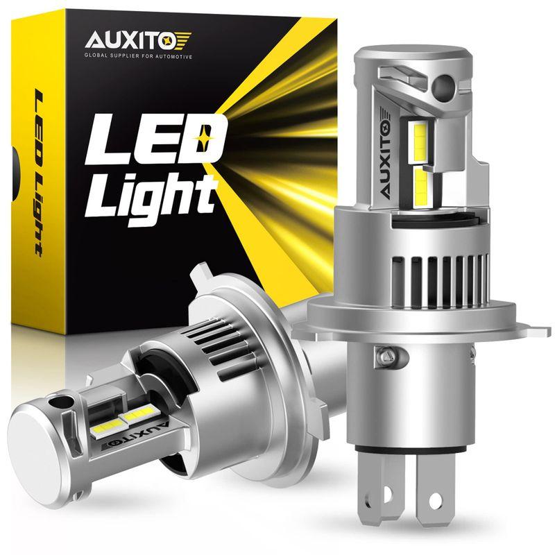 AUXITO H4 Hi/Lo LEDヘッドライト 車用 新基準車検対応 高輝度LEDチップ搭載 爆光 5倍明るさUP 純正ハロゲンと発光点 : OLC-store - 通販 - Yahoo ...