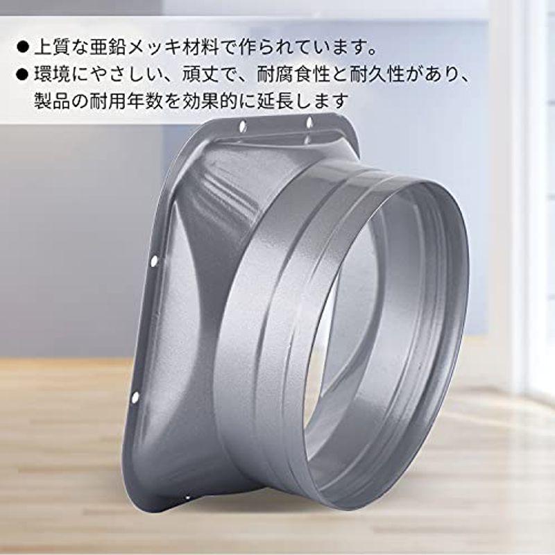 TiCoast ストレートパイプフランジ 金属 亜鉛めっき ダクトコネクター フランジ 換気システム 配管部品用 シルバー (方型-100m : OLC-store - 通販 - Yahoo ...