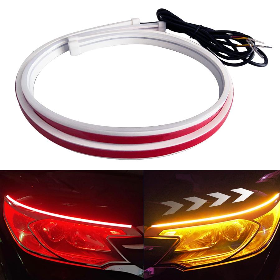 GZRUICA シーケンシャルウインカー 流れるウインカー 流れるLEDテープ 車用 防水 側面発光 デイライト テールランプ レッド/アン : OLC-store - 通販 - Yahoo ...