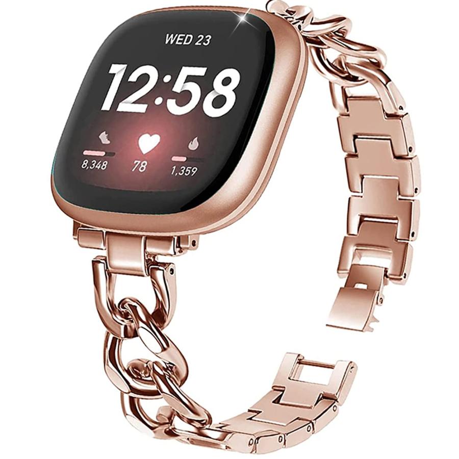 Fitbit Versa 4/Fitbit 3/Fitbit Sense 2/Fitbit 対応 バンド 金属ベルト : OLC-store - 通販 - Yahoo!ショッピング