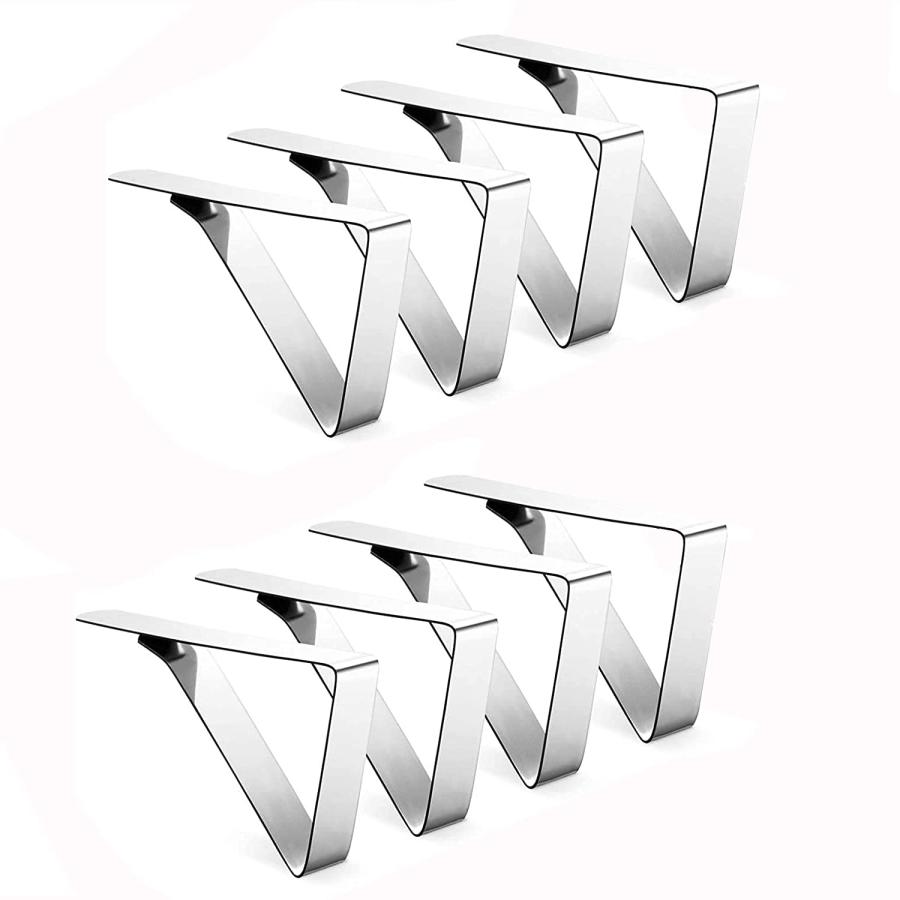 Forhomelife テーブルクロスとめ テーブルクロスクリップ ステンレス テーブルクロス 滑り止め クロス固定 8個セット : OLC-store - 通販 - Yahoo!ショッピング