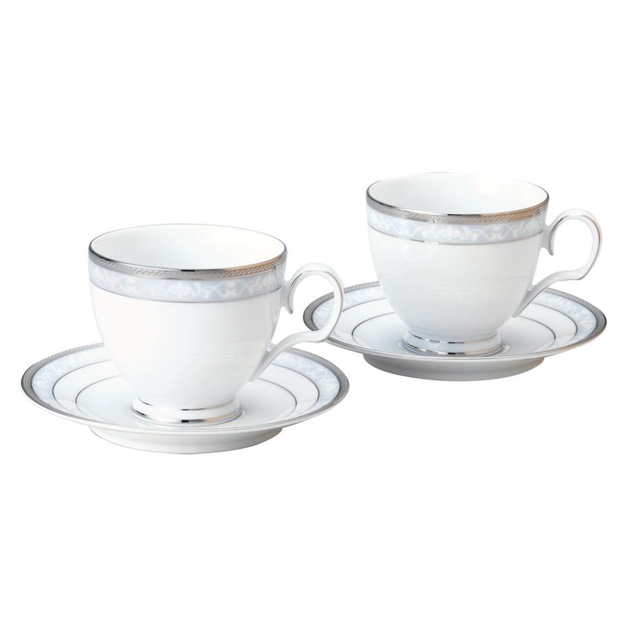 Noritake ノリタケ カップ & ソーサー ( ペアセット ) コーヒー ティー 兼用) 250cc ハンプシャープラチナ 2客 : OLC-store - 通販 - Yahoo!ショッピング