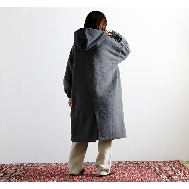 evam eva（エヴァムエヴァ） ウールパディングロングコート wool